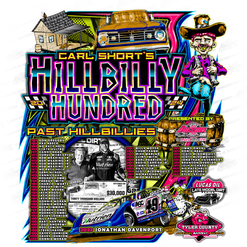 56th Annual HillBilly 100 Decals 2024 – Gotta Race