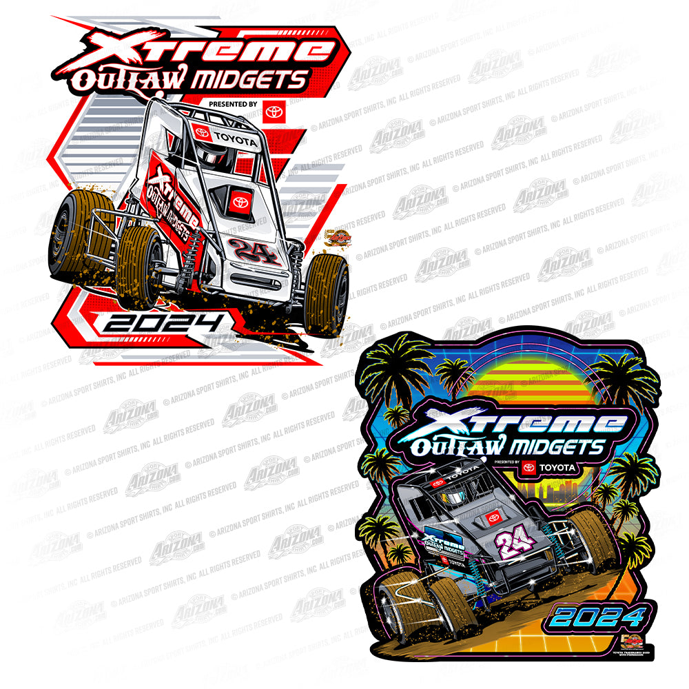 Xtreme Outlaw Midget Series 2024 Decals – Gotta Race