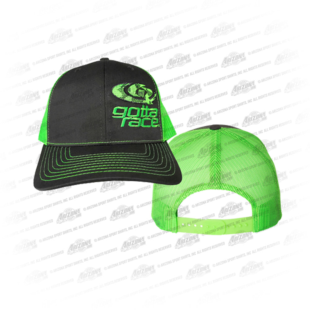 Gotta Race Logo Hex Neon Caps
